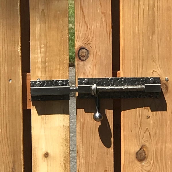 Industrial Steel Door Latch, Handmade, Rustic Style Reliable Barn Door ...