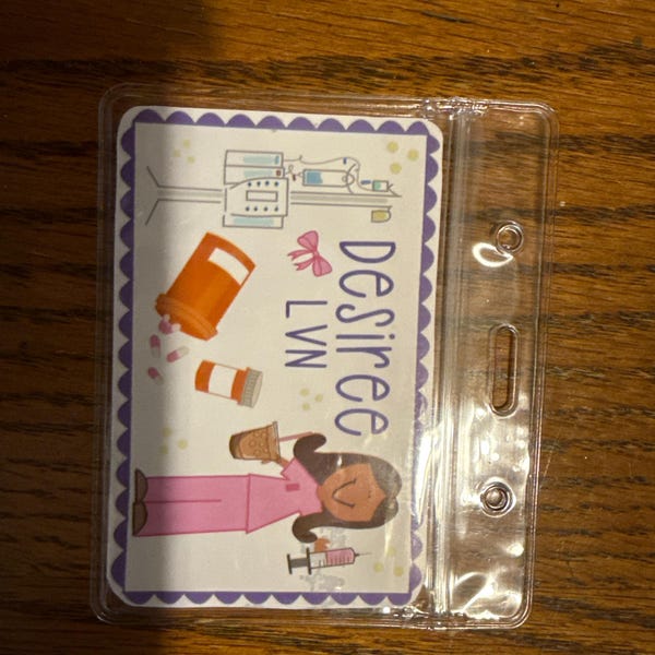 Custom Badge Buddy, Healthcare Badge Cover - Etsy