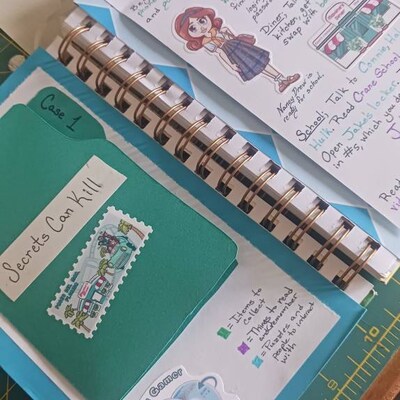 Nancy Drew Scoops Ice Cream Sticker Sheet Alibi in Ashes Laptop Gaming ...