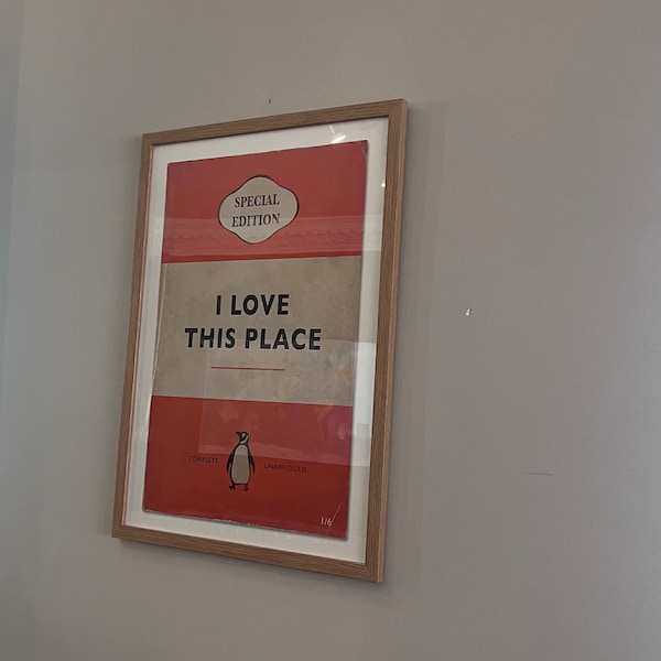 Custom Penguin Book Cover Poster Personalised Vintage Book Print ...