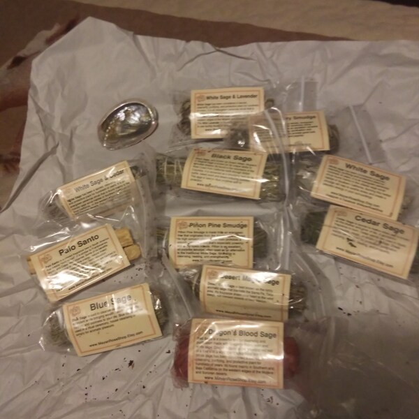 SAGE GIFT SET | 11 Bundles Smudge Kit | Free Shipping | White Sage ...