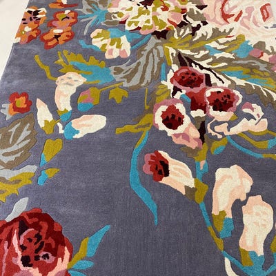 Colorful River Rug Vibrant Hand-tufted Wool Area Rug for Aesthetic ...