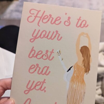 Personalised Taylor Inspired Birthday Card Swift Merch Funny Swifty ...