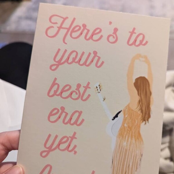 Personalised Taylor Inspired Birthday Card Swift Merch Funny Swifty ...