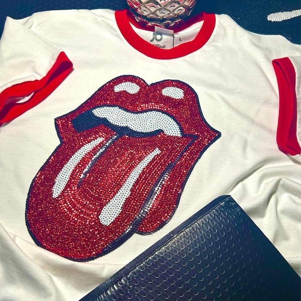 Large Heart Eye Sequin Sew on Iron on Patch Back Patch Sequinned ...
