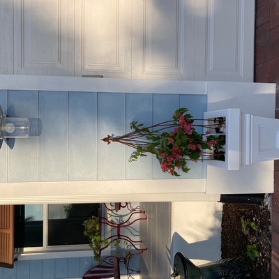 QTY 2 Wrought Iron 19 Twist Topiary Flower Trellis, Garden Plant Climber, Rustic Yard Sculpture ...