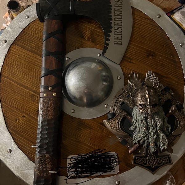 Double Blade Axe, Viking Double Sided Axe, Hand Forged Double Bit Axe ...