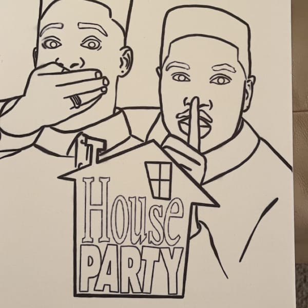 Canvas Printable/ Pre Drawn Outline Canvas Original Gangsta 22/ DIY ...