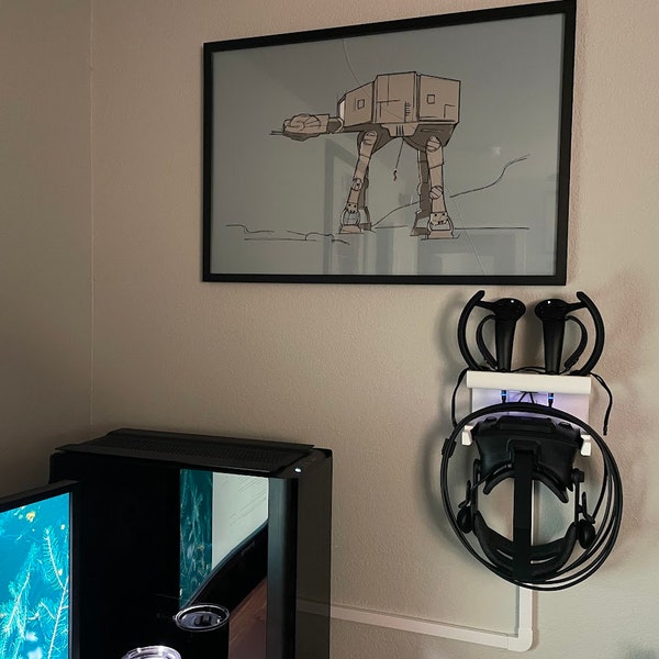 Valve Index Wall Mount - Includes Controller Holders | VR Wall Mount ...