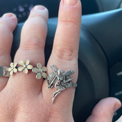 Beautiful Sterling Silver Ring With Faerie Fairy Design - Etsy