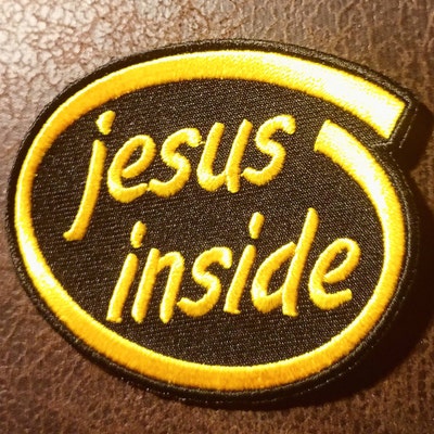 Jesus Inside Patch Christian Biker Embroidered Patch Craft Supply - Etsy