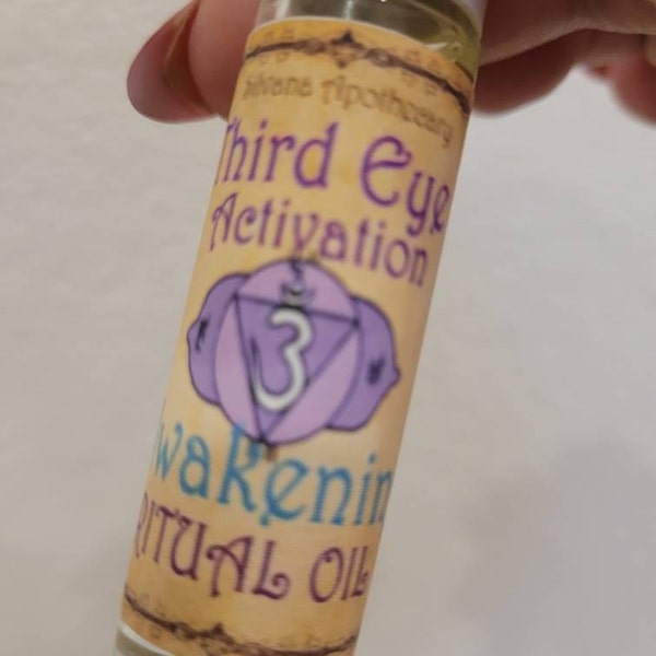 Third Eye Activation Awakening Roll on Ritual Oil Third Chakra Balance ...