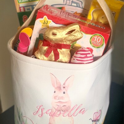 Easter Basket Personalized Easter Basket Monogram Easter - Etsy