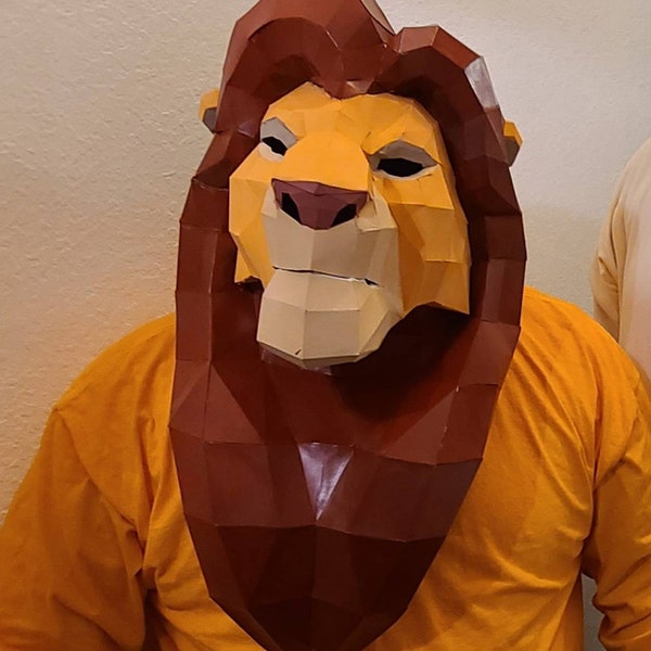 MUFASA LION KING Mask - Etsy