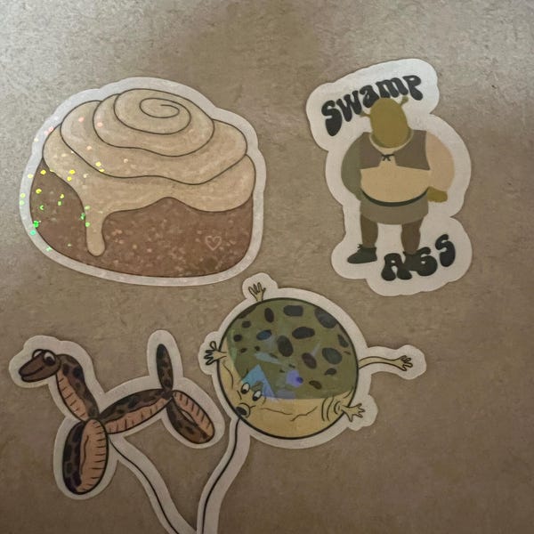 Shrek Balloon Animals Sticker Set: Funny Sarcastic Stickers - Etsy