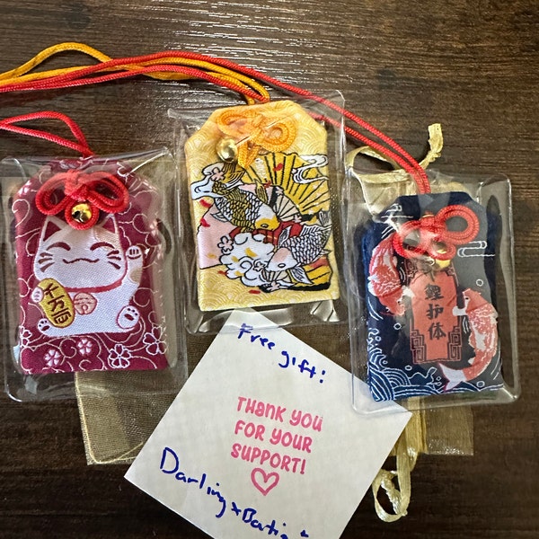 Japanese Omamori Charm for Protection - New Talisman - Amulet - Car ...