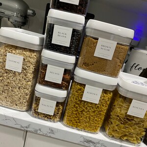 Pantry Labels for Kitchen Storage Containers Custom Labels for Pantry ...