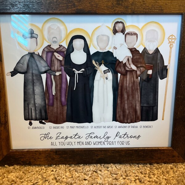 Custom Saint Print | Saint Print | Saint Card | Catholic Gift - Etsy