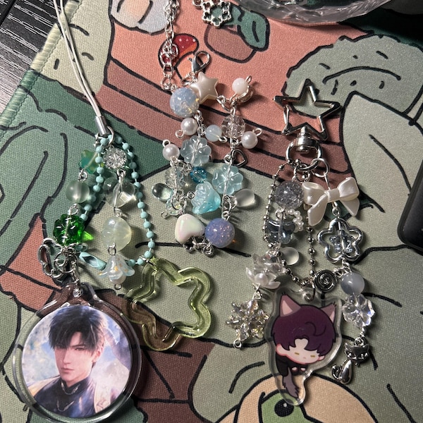 Shoujo Manga Cluttered Photo Keychains 1 (limited) - Etsy