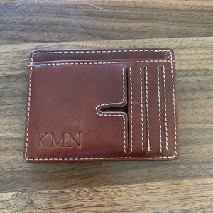 AG Wallets Personalized Mens Handmade Vintage Brown Genuine Leather ...