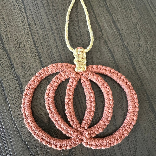 Macrame Pumpkin Pattern PDF Tutorial | Easy Halloween DIY | Digital ...