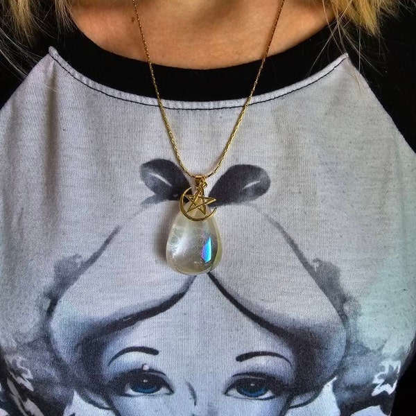 Aphrodite's Pearlamon Seashell Necklace . Pearlized Abalone Shell ...