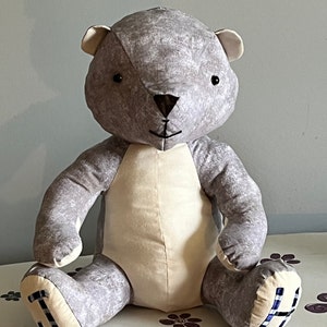 Sitting Teddy Bear PDF Sewing Pattern Plush Bear Sewing - Etsy Canada