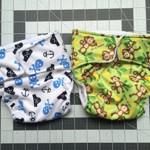Reusable Cloth Diaper PDF Sewing Pattern Aio or Fitted - Etsy