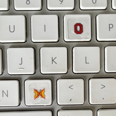 Ohio State Buckeyes O Keyboard Sticker - Etsy