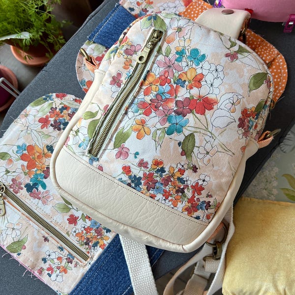 Pebble Sling Bag Sewing Pattern: Convertible Backpack With Video ...