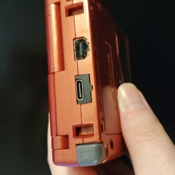 Gameboy Advance SP Usbc Type C Mod With 3D Printed GBA SP and Power ...