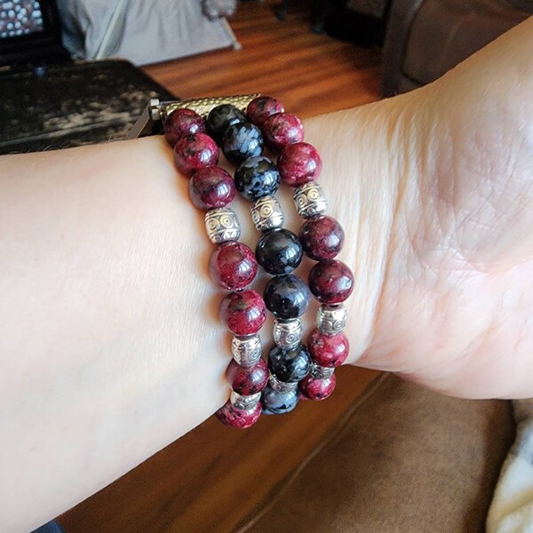 AAA Indigo Gabbro 4mm 6mm 8mm 10mm Round Beads Aka Mystic Merlinite 15. ...