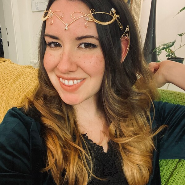 Elven Crown. Elf Tiara, Coronet. Medieval Circlet, Elvish Cosplay ...