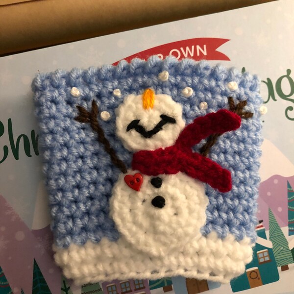 Snowman Cup Cozy - Etsy