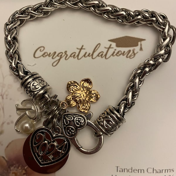 Graduation Bracelet, Personalized Graduation Bracelet, Graduation Gift ...