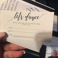 Printable Song Request Card Let's Dance Card DJ Request Card Wedding ...