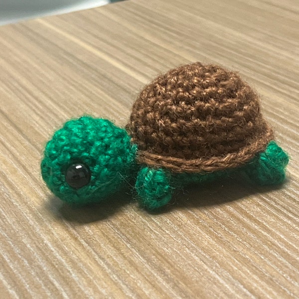 No-sew Turtle Crochet Pattern. No Sew Amigurumi Turtle. Mini Crochet ...
