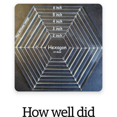 Pentagon, Pentangle Quilting Template Set, Stencil, Quilt Making ...