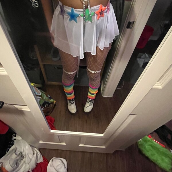 Shimmer Butterfly Waist Chain/ Iridescent Waist Chain/ Rave Accessories ...