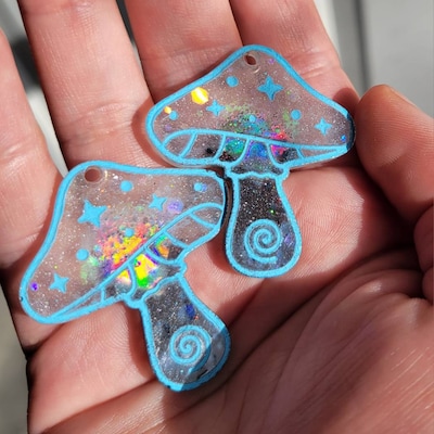 Name Tag Shaker Mold Key Tag Two Types Keychain Shiny Silicone Mold for ...