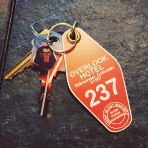 Overlook Hotel Keychain, Room 237 Motel Keychain. the Shining Movie Fan ...