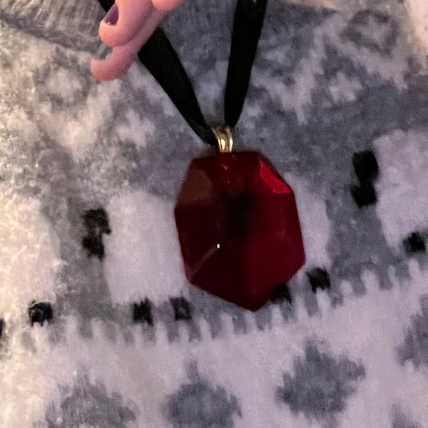 Siren Cosplay Necklace or Gem, Heptagon Gem, Flat Back Jewel, Cabochon ...