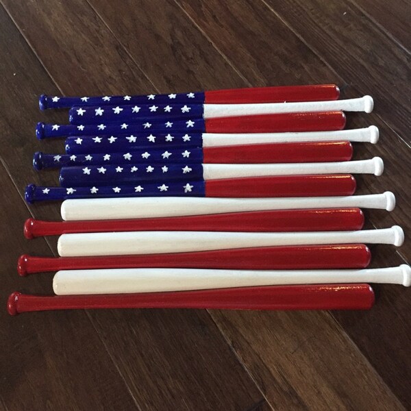13 Baseball Bat Halves to Make American Flag. 18 Inch Bats - Etsy
