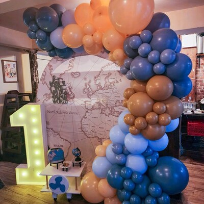 Vintage Map Round Photo Backdrop for Photography Navigation Travel ...