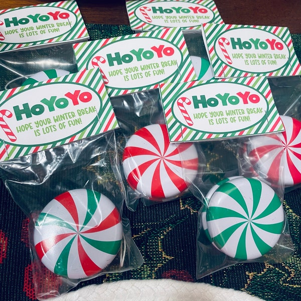 Printable Hoyoyo Bag Topper for Christmas, Holiday Yo-yo Gift Topper ...