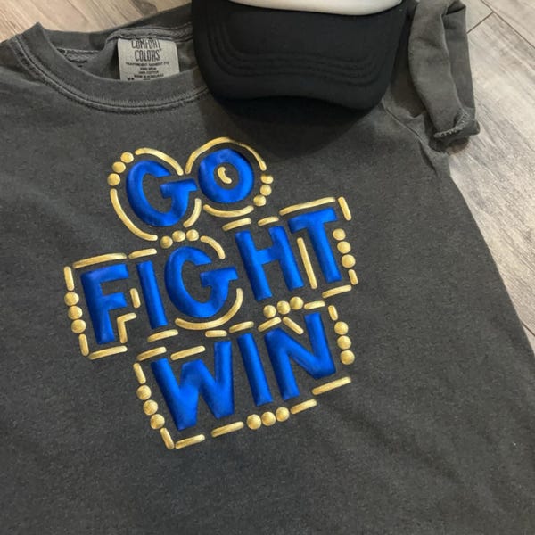 Go Fight Win - Doodle Word - Sublimation PNG and SVG - Digital Artwork ...
