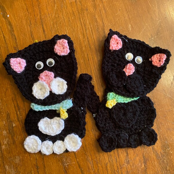 Crochet Pattern - INSTANT PDF DOWNLOAD - Pattern - Applique - Kitty ...