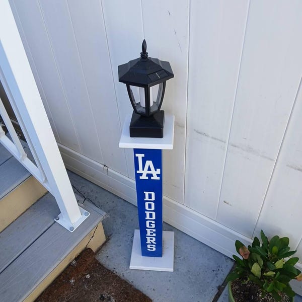 Handmade Wooden Welcome Sign Post With Solar Light: Porch Decor - Etsy