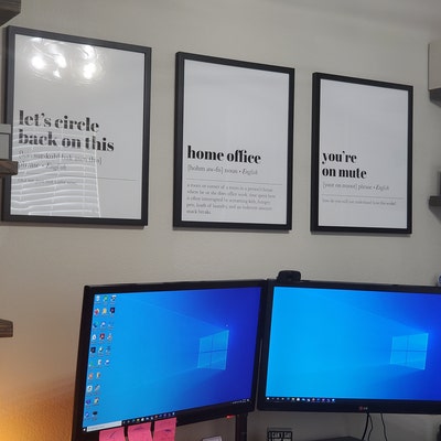 Office Wall Art Set 81 PRINTABLES Mega Bundle Home Office Decor Work ...