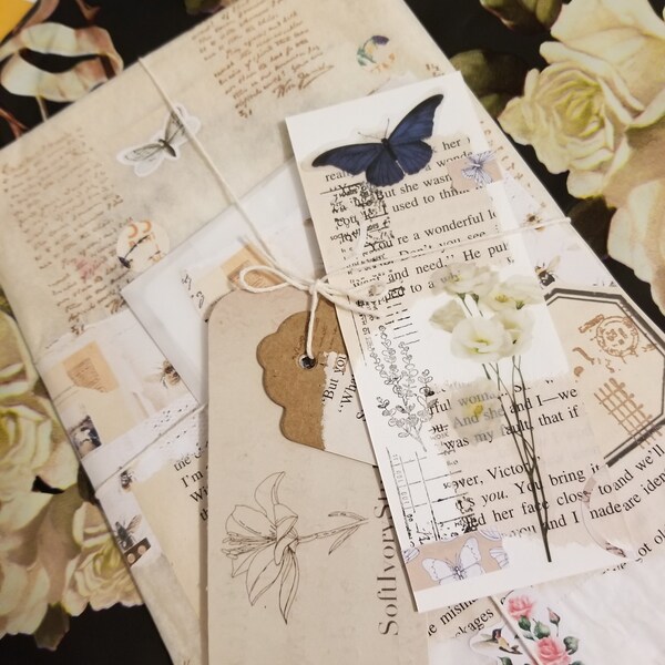 Vintage Fall Ephemera Printable Instant Download Junk Journal Kit Fussy ...